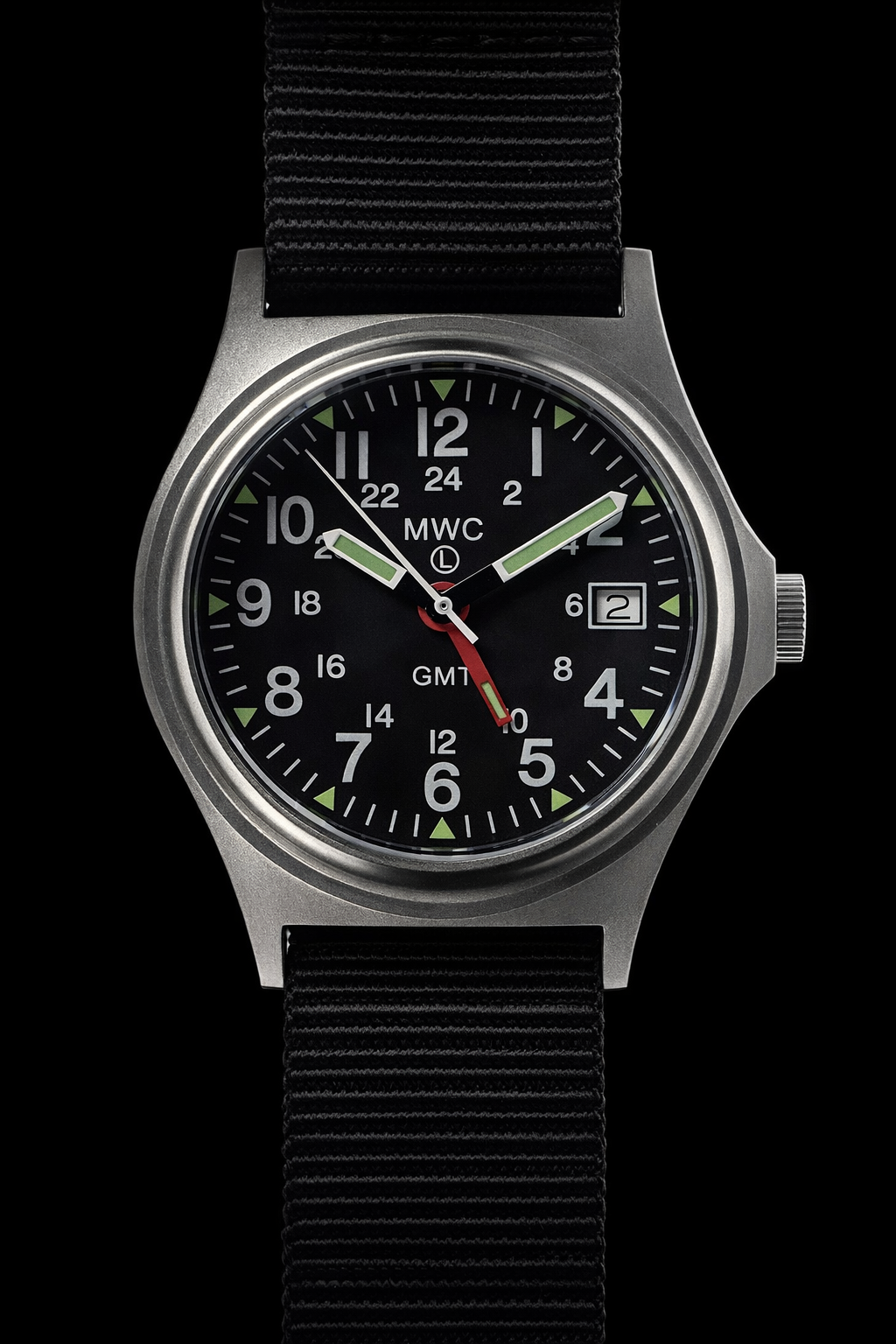 MWC GMT (Dual Time Zone) 200m/660ft Water resistant Military Watch in