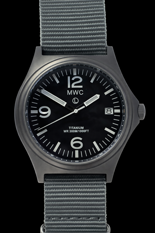 MWC Titanium Military Watch, 300m Water Resistant, Sapphire Crystal an