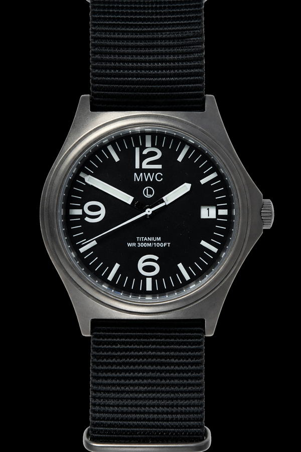 MWC Titanium Military Watch, 300m Water Resistant, Sapphire Crystal an